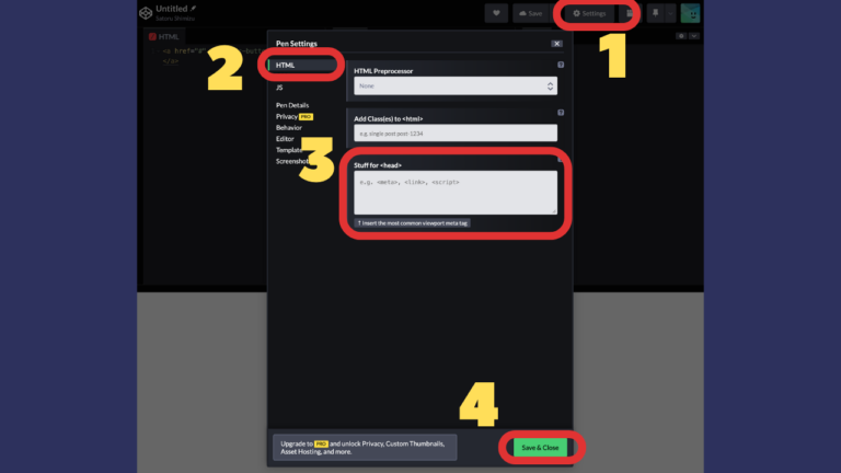 【CodePen】よく使うコードを自分用に記録しておく無料便利ツール【登録方法と使い方】 | SIMS-CODE