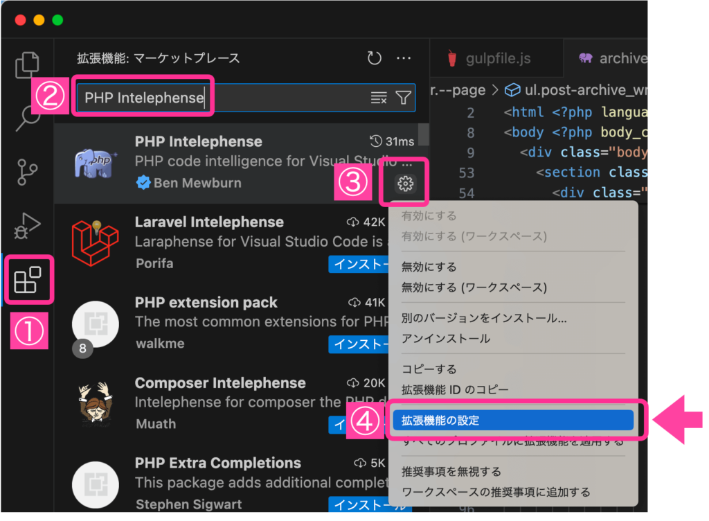 【VS Code】Advanced Custom Fields の関数がエラー表示される対策【PHP Intelephense】 | SIMS-CODE